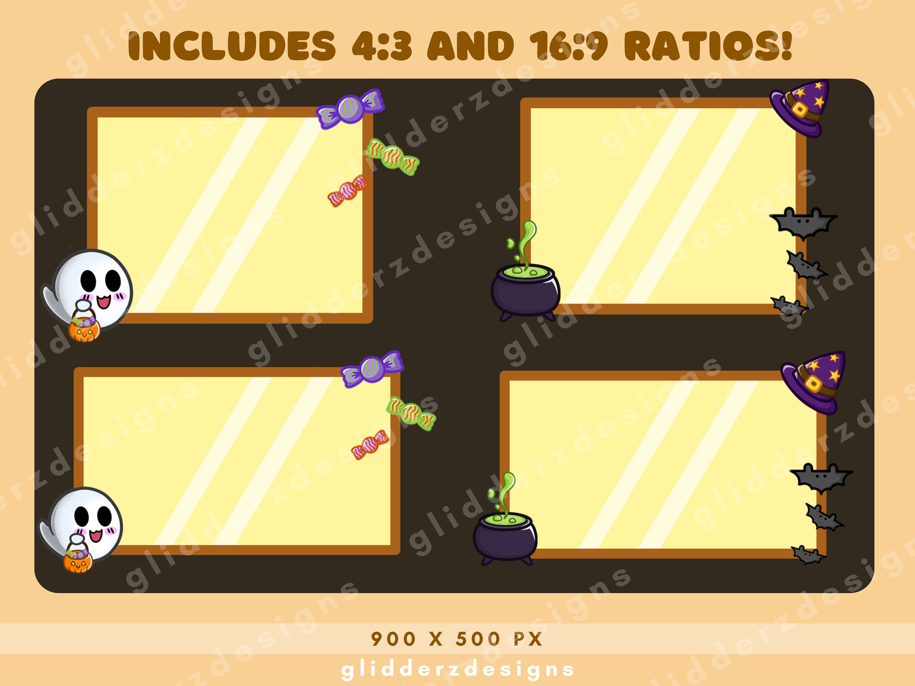 Animated Webcam Overlay Halloween Webcam Frame Animated - Etsy Canada