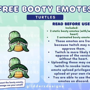 Turtle ANIMATED Emotes Jumbo Pack 2 | 24 Static AND Animated Turtle ...