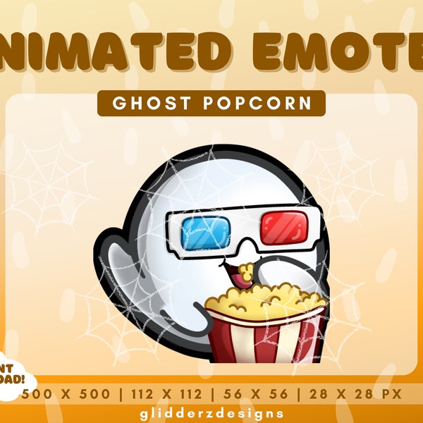 Popcorn Twitch Animated Emotes - Etsy