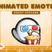 Ghost Eating Popcorn ANIMATED Emote Twitch | Popcorn Emote Animated ...