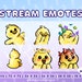 Chick Twitch Emote Jumbo Pack 2 | Cute Chick Emotes | Chicken Discord ...