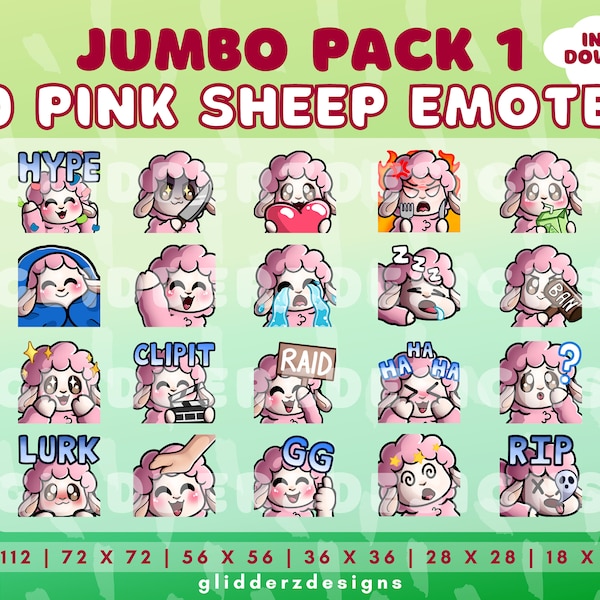 Sheep Animated Emotes - Etsy