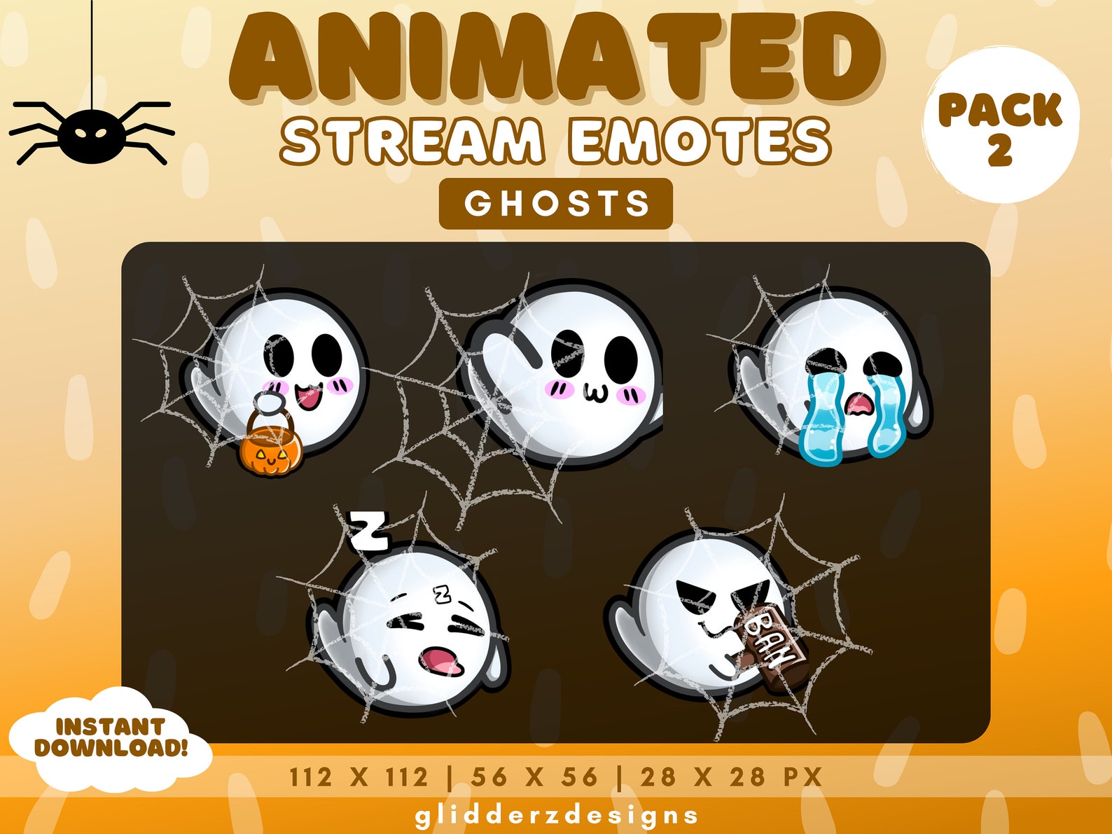 Ghost Animated Emotes Animated Twitch Emotes Ghosts Ghost - Etsy