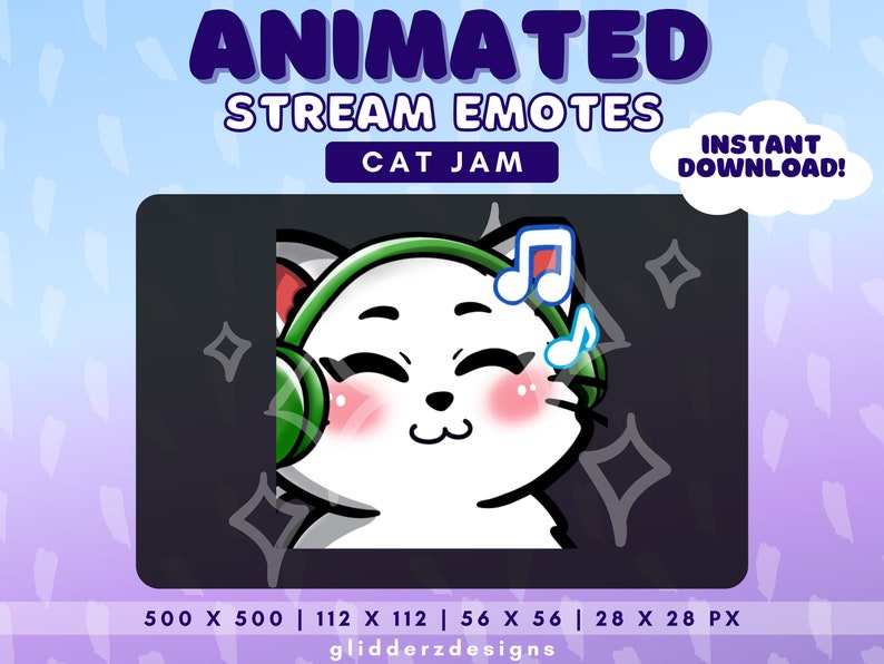 Cat Jam Twitch Emote Animated | Cat Jam Animated Emote | Cat Animated ...