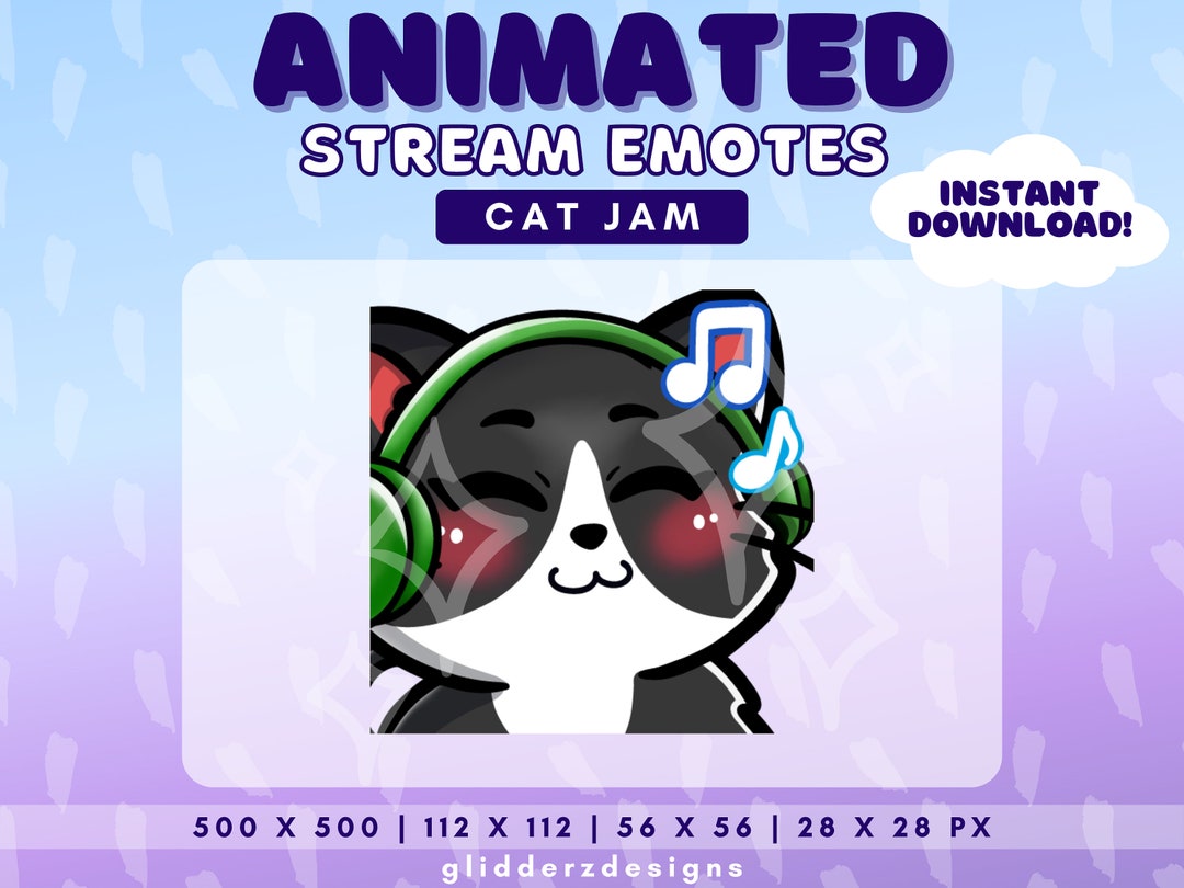 Tuxedo Cat Jam Emote Animated | Cat Jam Animated Emote | Cat Jam Twitch ...