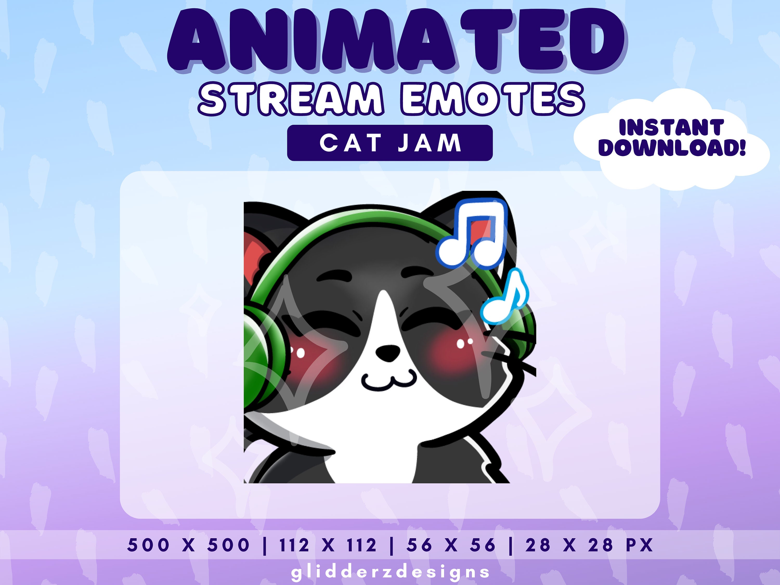 Tuxedo Cat Jam Emote Animated Cat Jam Animated Emote Cat - Etsy Australia