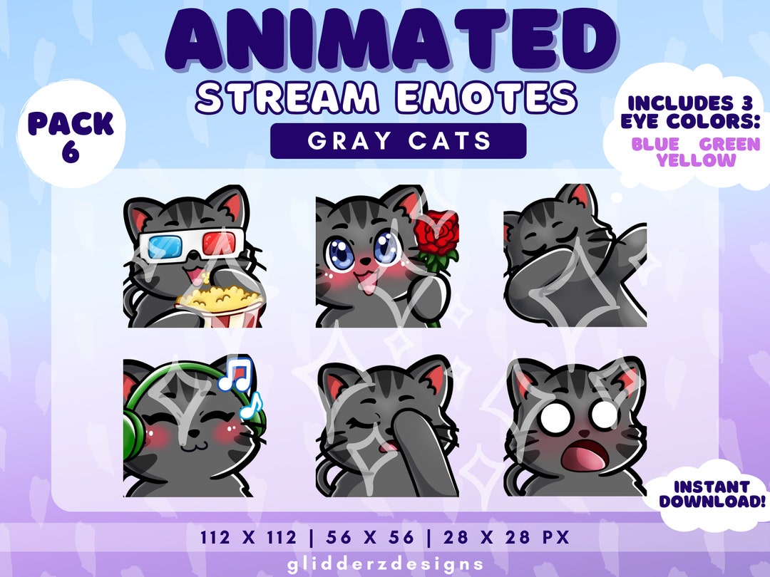 Gray Cat Twitch Emote Animated Gray Cat Animated Twitch Emotes Gray Cat ...