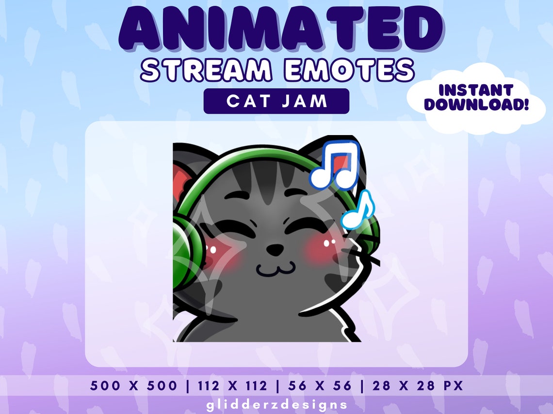 Twitch Animated Emote Cat Jam Jam Animated Emote Twitch - Etsy