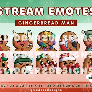 Gingerbread Man Twitch Emotes | Gingerbread Man Christmas Emotes Twitch ...