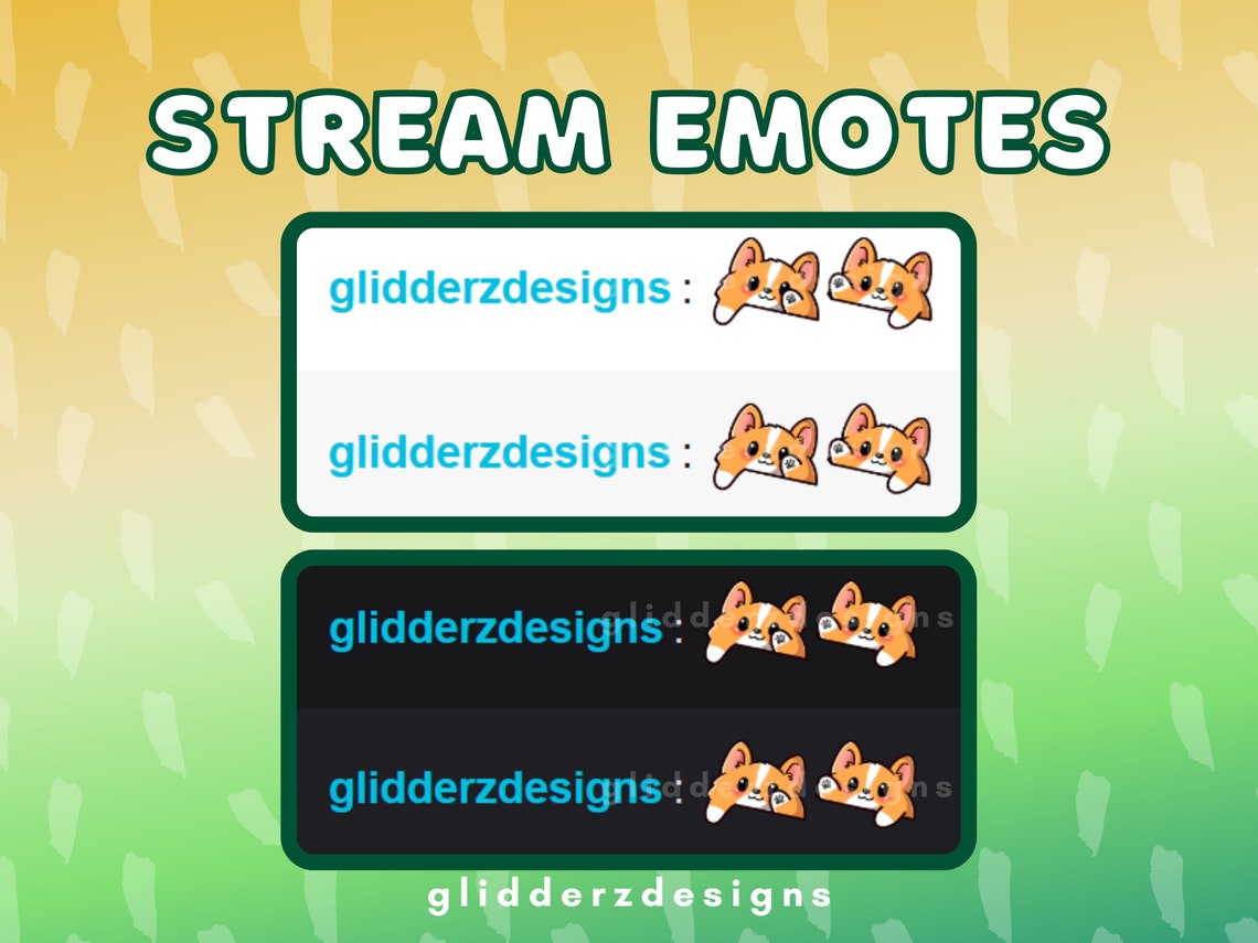 Corgi Bongo Emote Animated Dog Bongo Animated Emote Corgi - Etsy