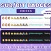 Chick Sub Badges Twitch | Chick Twitch Badges | Chick Stream Badge ...