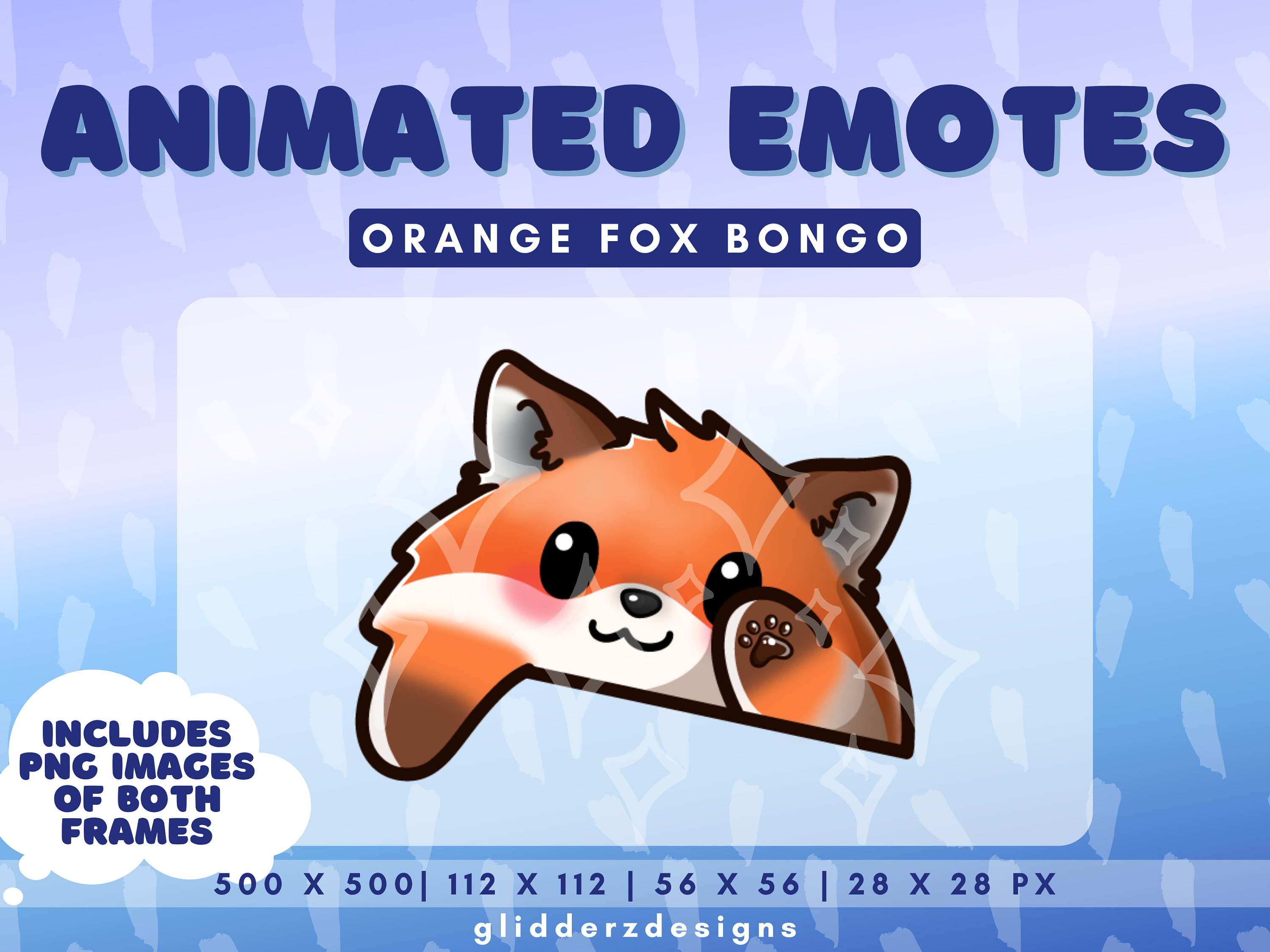 Bongo Cat Twitch Emote Animated Orange Fox Bongo Emote - Etsy Australia