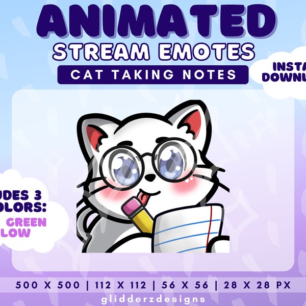 Taking Notes Twitch Emotes - Etsy