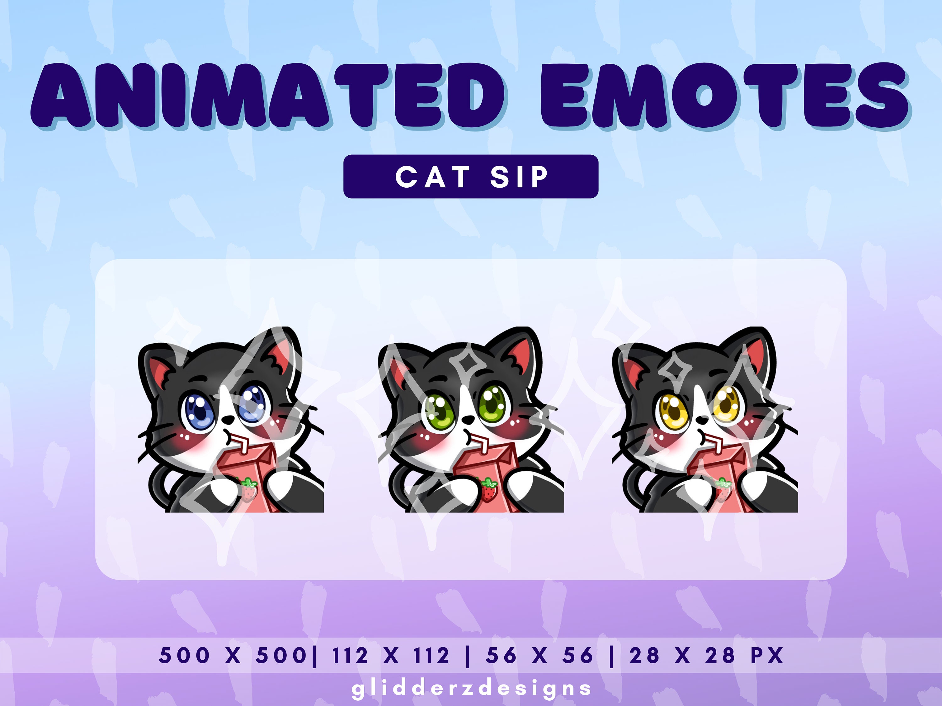 ANIMATED Sip Emote Twitch Cat Sip Animated Twitch Emote - Etsy