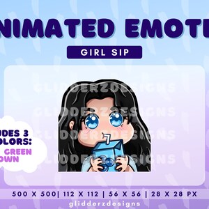 Girl Sip Animated Twitch Emote Girl Sip Twitch Emote Animated Girl ...