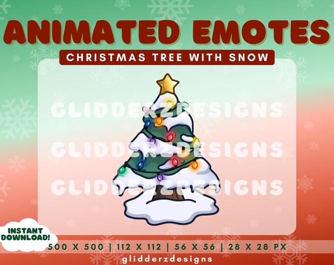 Christmas Tree Emote | Cute Twitch Emote Design | Twitch Discord ...
