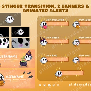 ULTIMATE Ghost Animated Twitch Package | Ghost Stream Package Animated ...