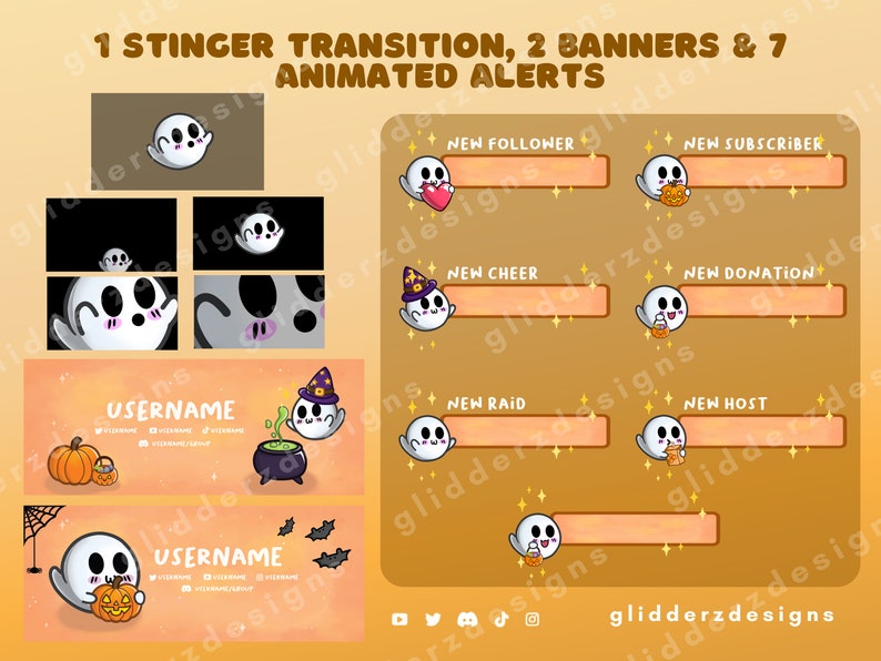 ULTIMATE Ghost Animated Twitch Package Ghost Stream Package - Etsy