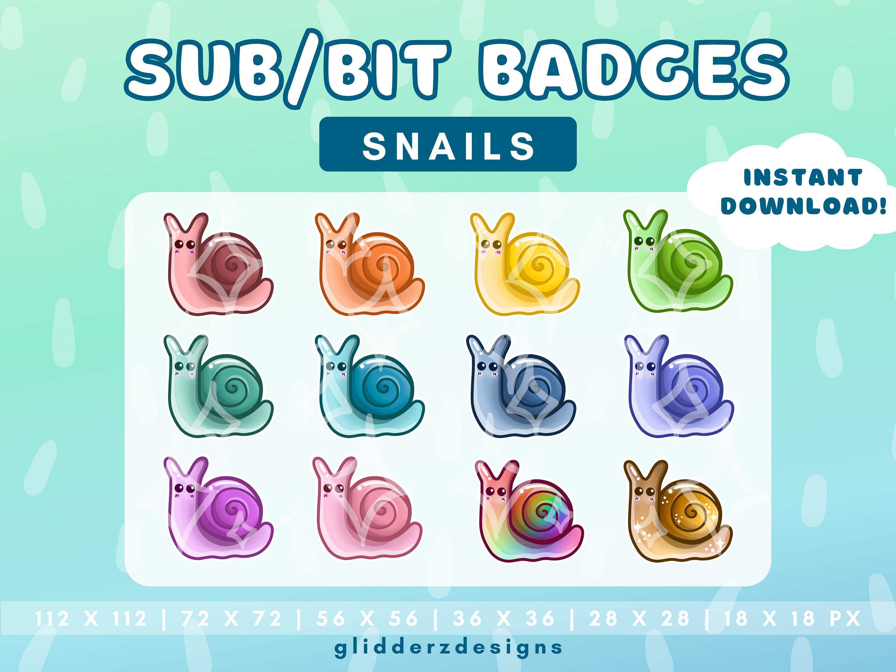 Snail Sub Badge Twitch Snail Stream Badge Snail Badge - Etsy