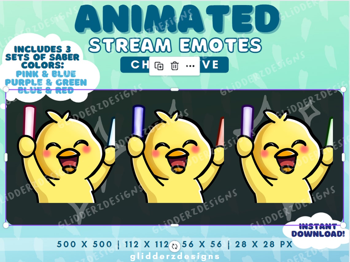 Chick Rave ANIMATED Twitch Emote Dance Twitch Emote ANIMATED - Etsy