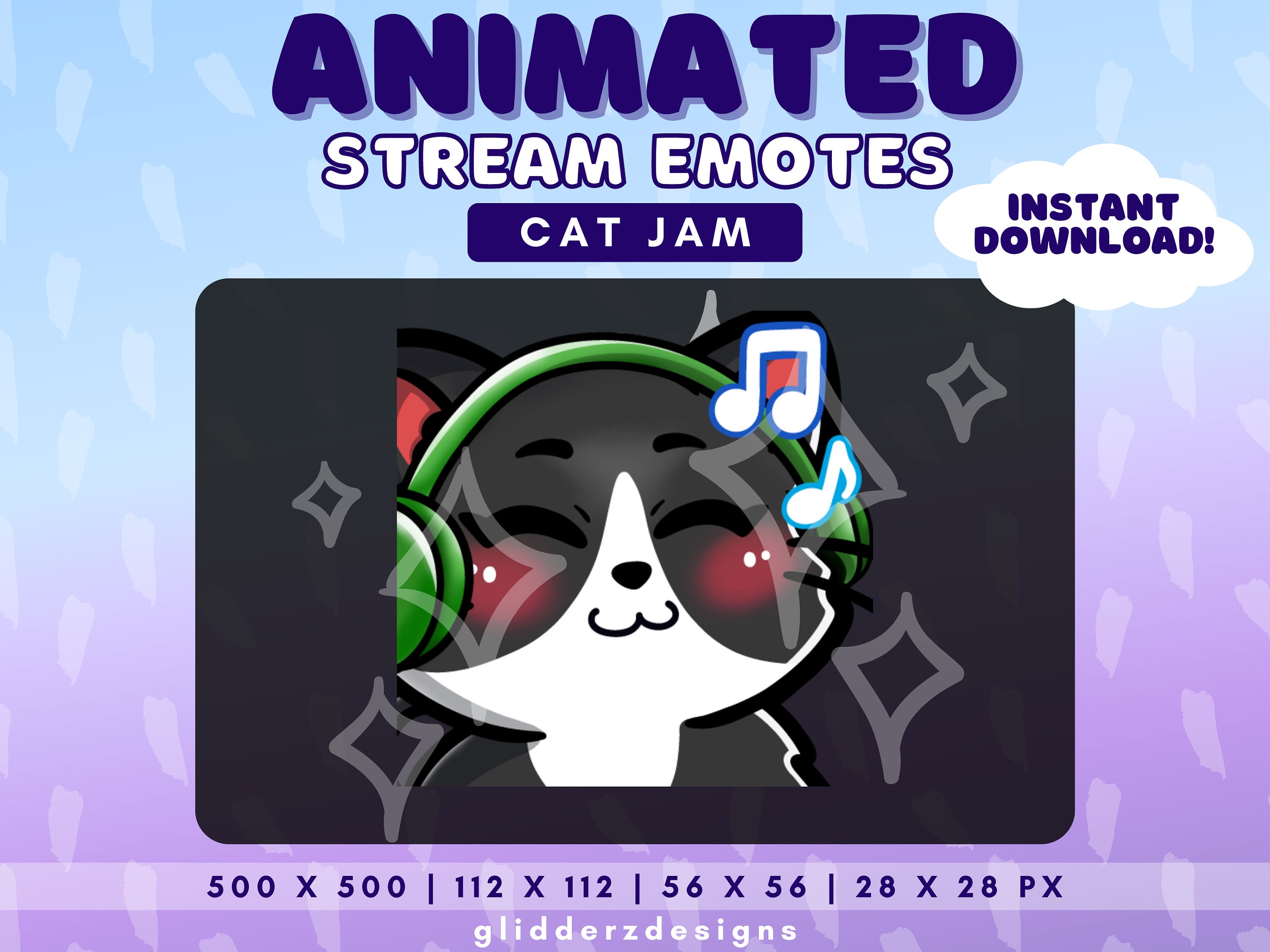 Tuxedo Cat Jam Emote Animated | Cat Jam Animated Emote | Cat Jam Twitch ...