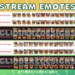 German Shepherd Twitch Emote Jumbo Pack 2 | 24 German Shepherd Emotes ...