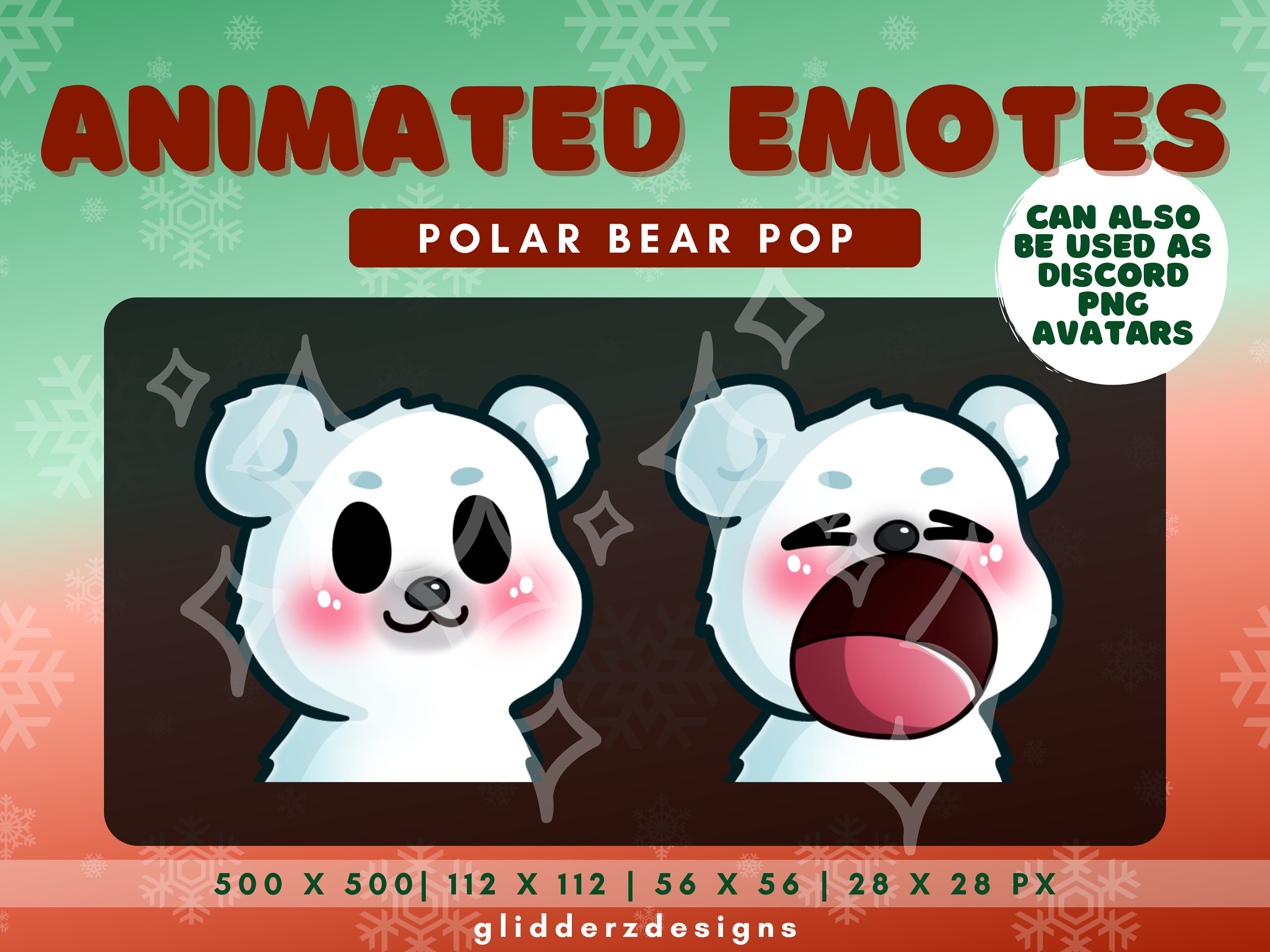 Polar Bear Pop Twitch Emote Animated Pop Emote Twitch - Etsy