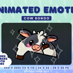 Cow Bongo Twitch Emote Animated | Cow Bongo Animated Emote | Cow Bongo ...