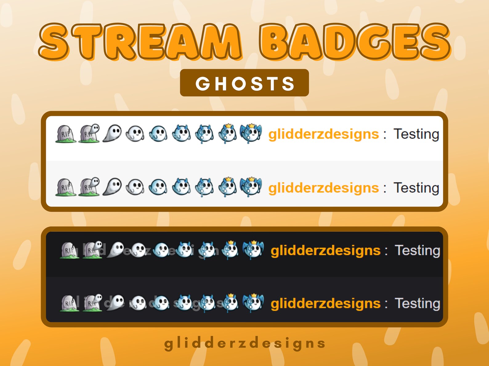 Blue Ghost Badge for Stream | Cute Ghost Sub Badge | Ghost Twitch Badge ...