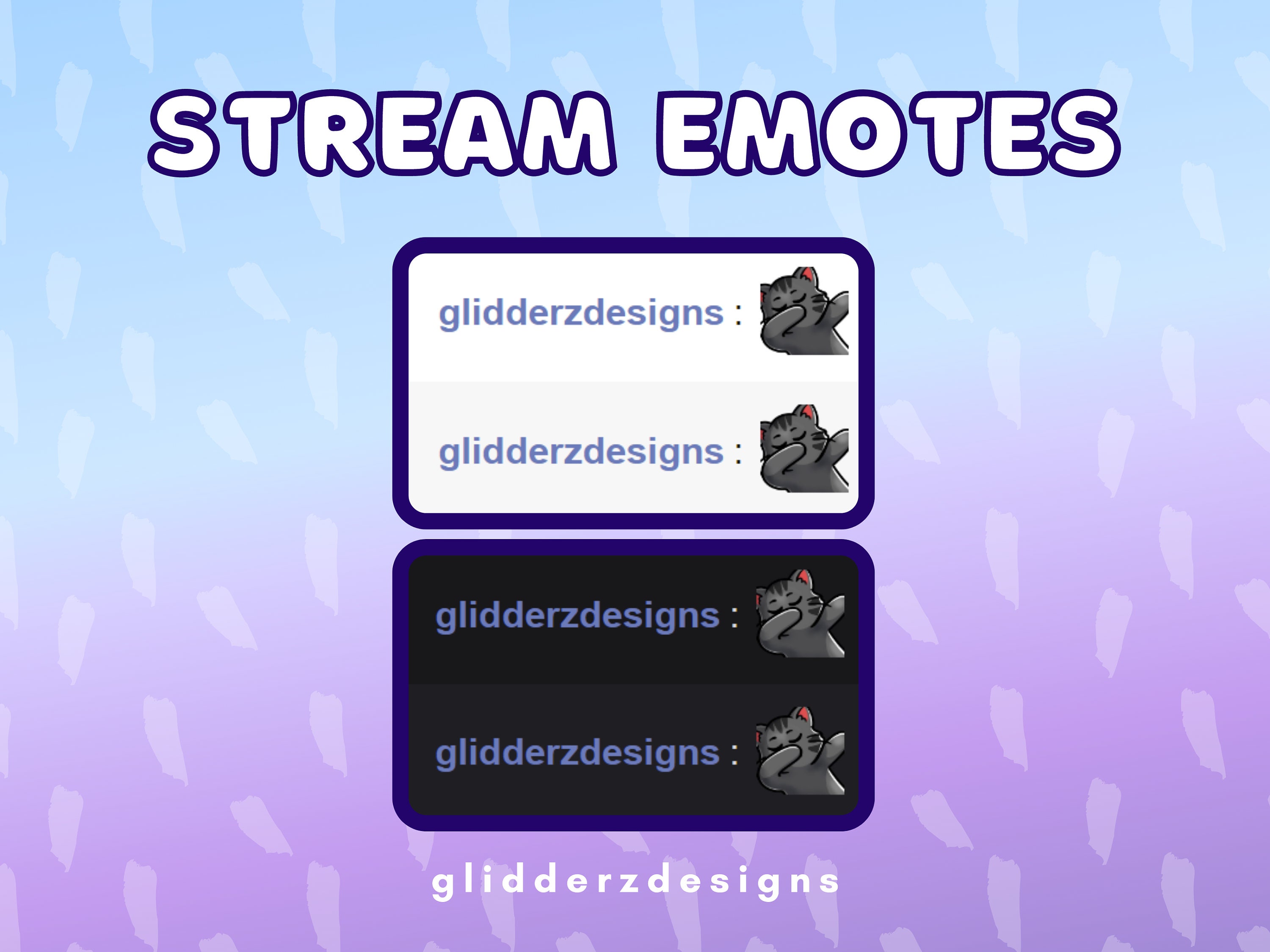 Cat Dab Animated Emote Cat Dab Twitch Emote Animated Gray - Etsy