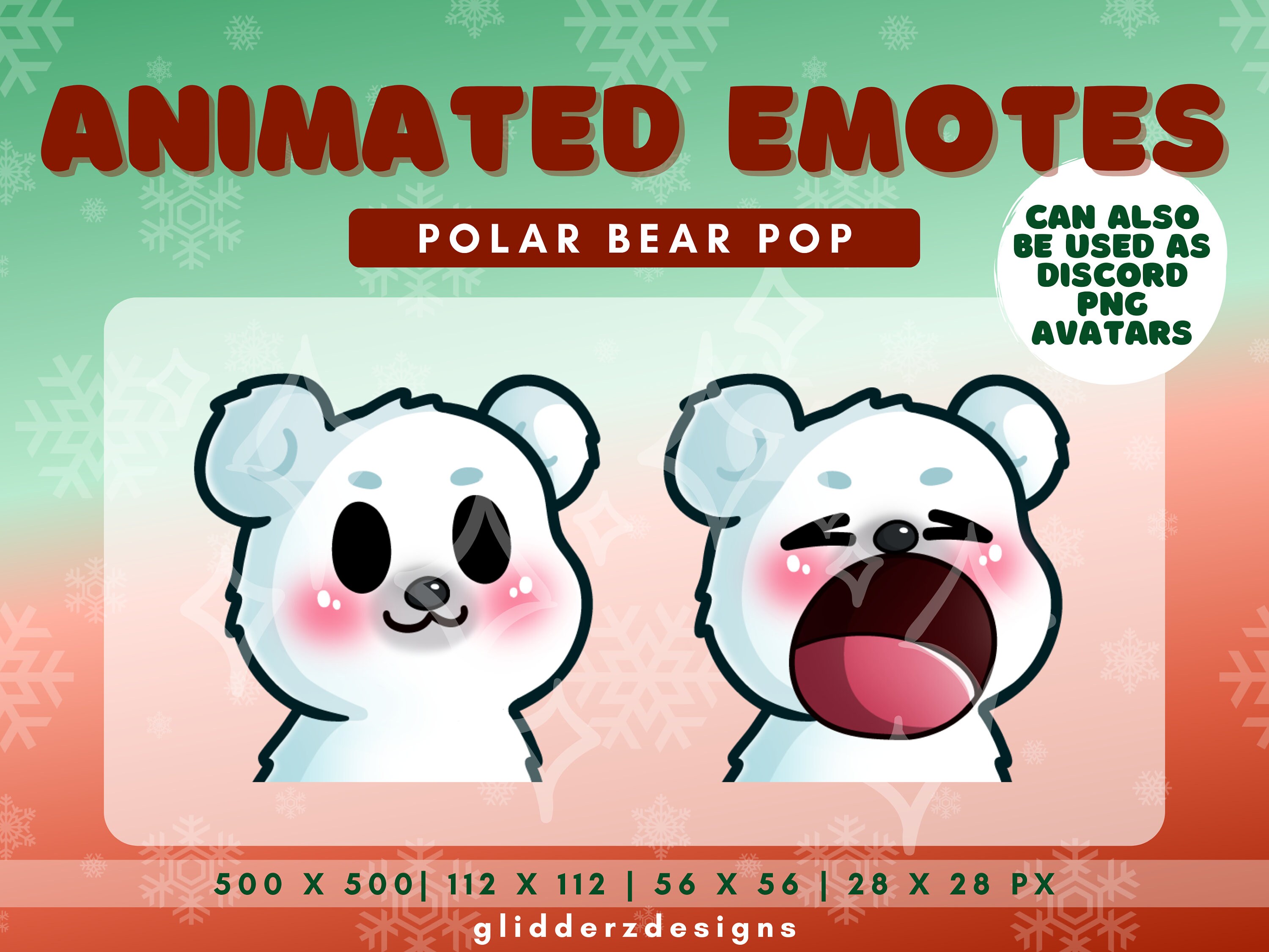 Polar Bear Pop Twitch Emote Animated Pop Emote Twitch - Etsy