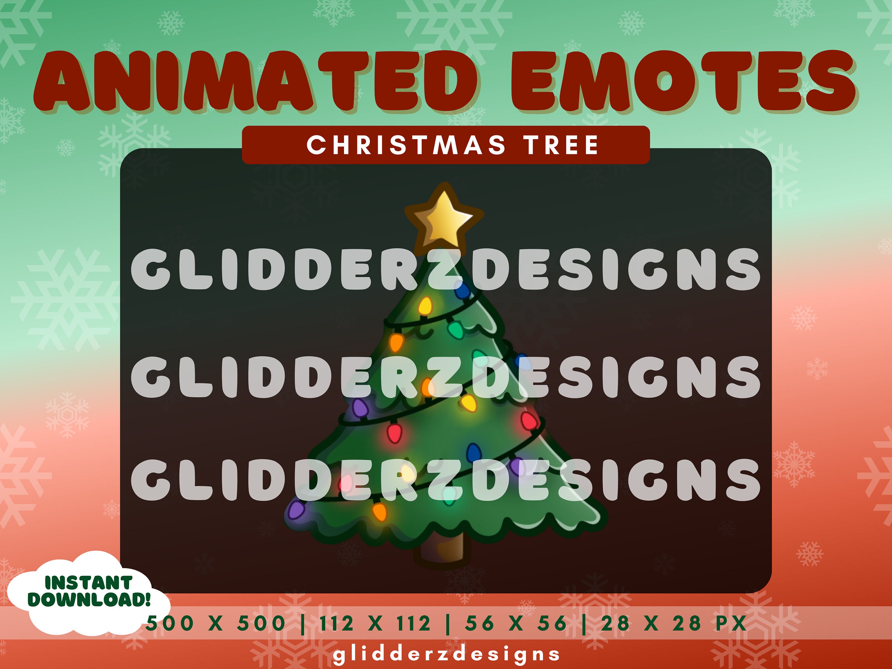Christmas Tree ANIMATED Twitch Emote | Christmas Tree Twitch Emote ...