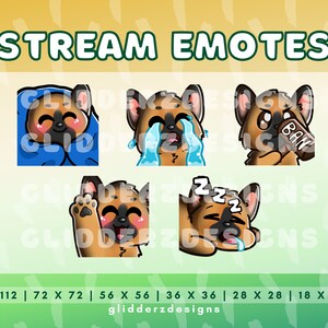 German Shepherd Emote Jumbo Pack 1 | 20 German Shepherd Twitch Emotes ...