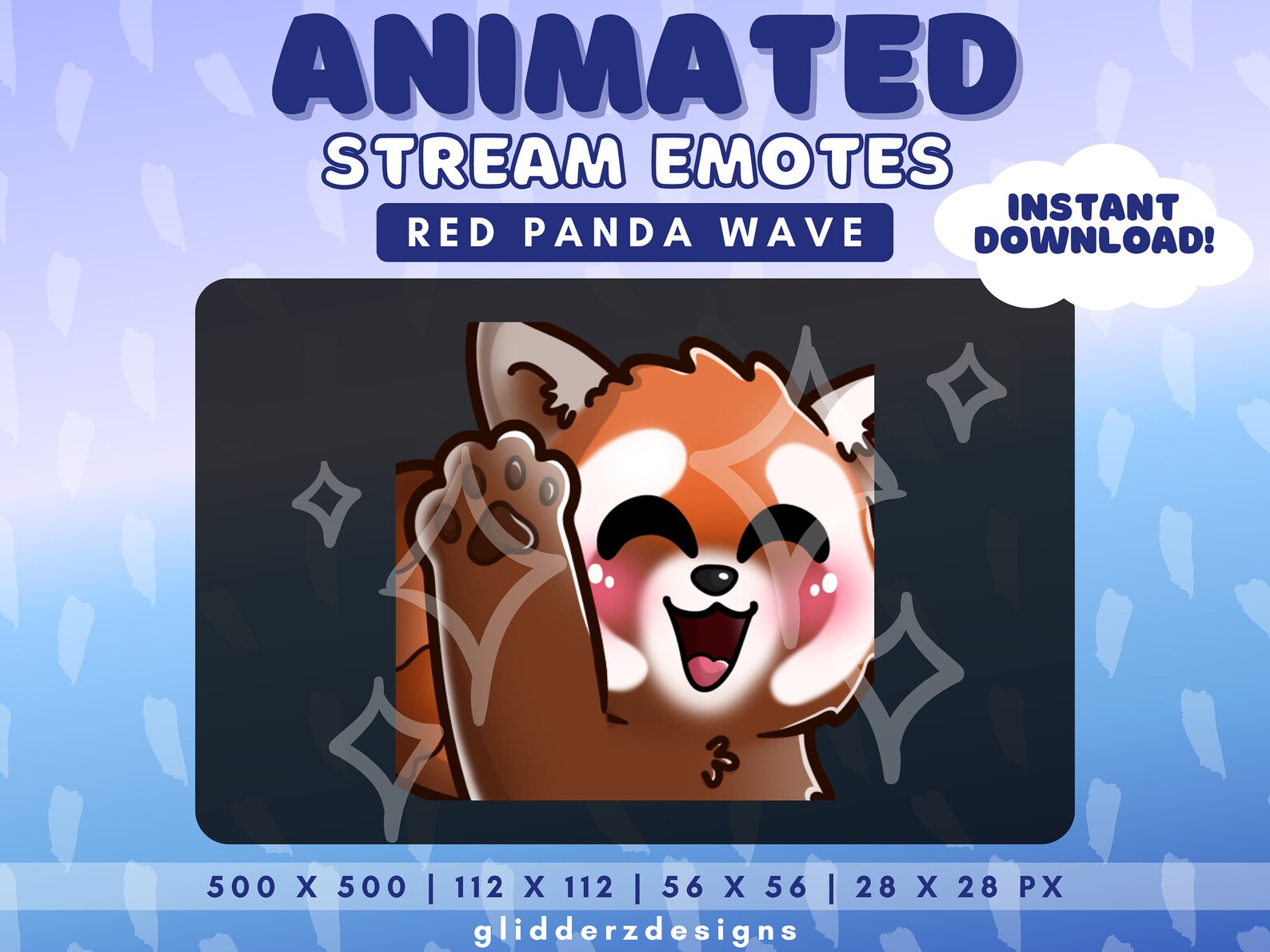 Waving Twitch Emote Animated Hi Twitch Emote Wave Animated - Etsy