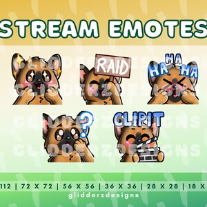 German Shepherd Emote Jumbo Pack 1 | 20 German Shepherd Twitch Emotes ...