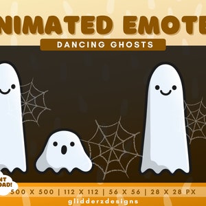 ANIMATED Halloween Emote Twitch | Ghost Animated Emote | Dancing Ghost ...