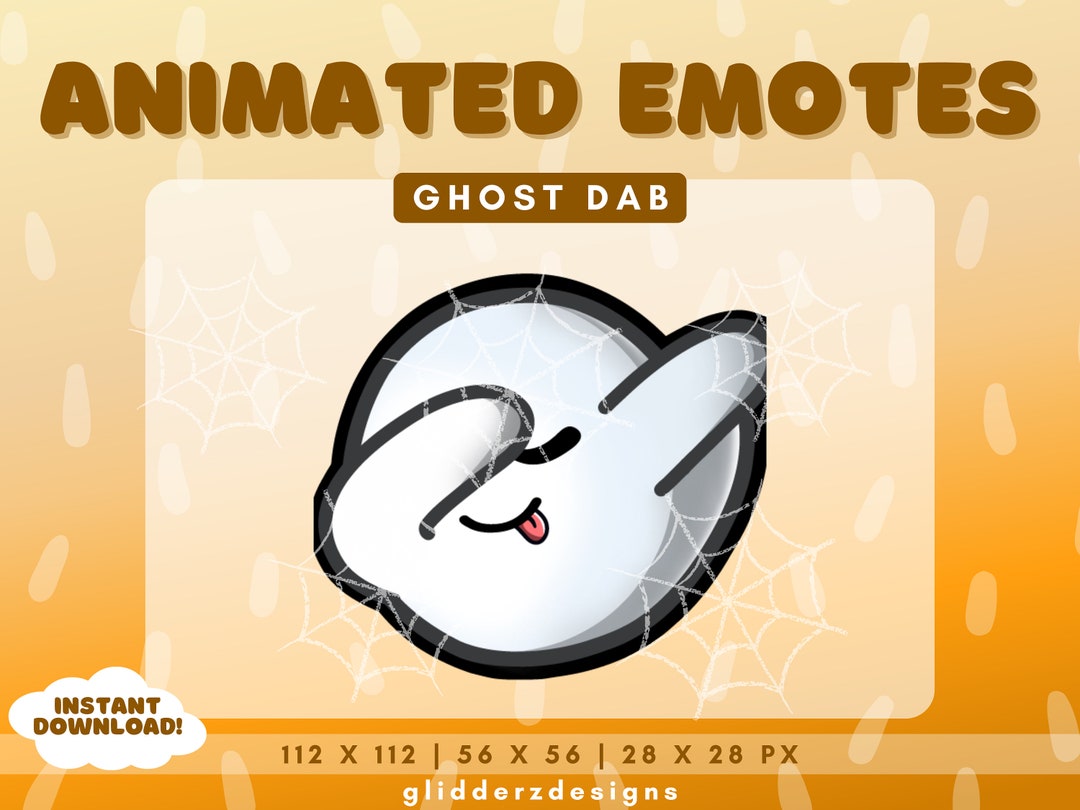 Ghost Animated Twitch Emote | Dab Animated Emote | Cute Halloween Emote ...