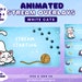 White Cat Twitch Overlay ANIMATED Twitch Cat Overlay Animated Overlay ...