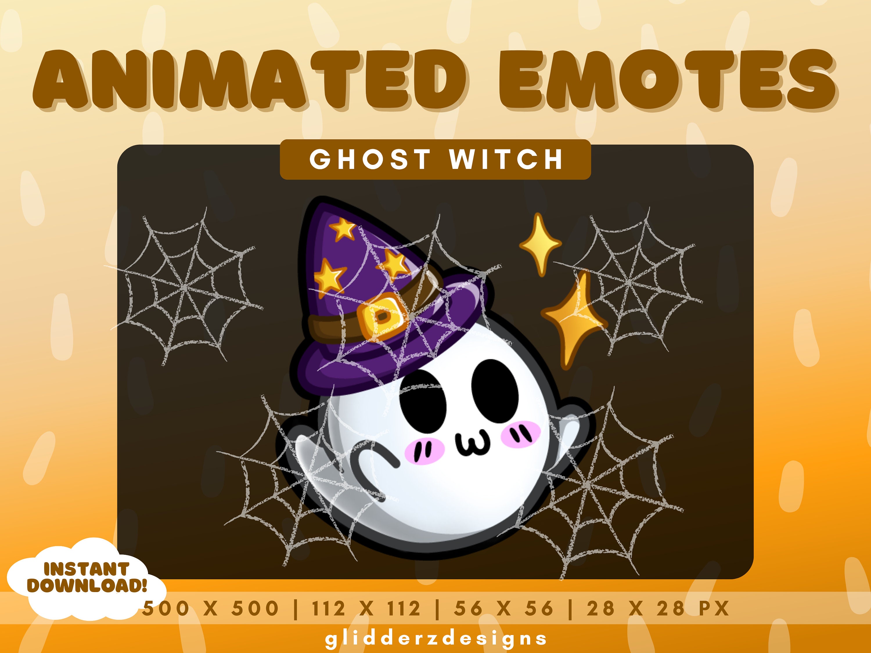 Ghost Witch Animated Twitch Emote Witch Emote Twitch - Etsy