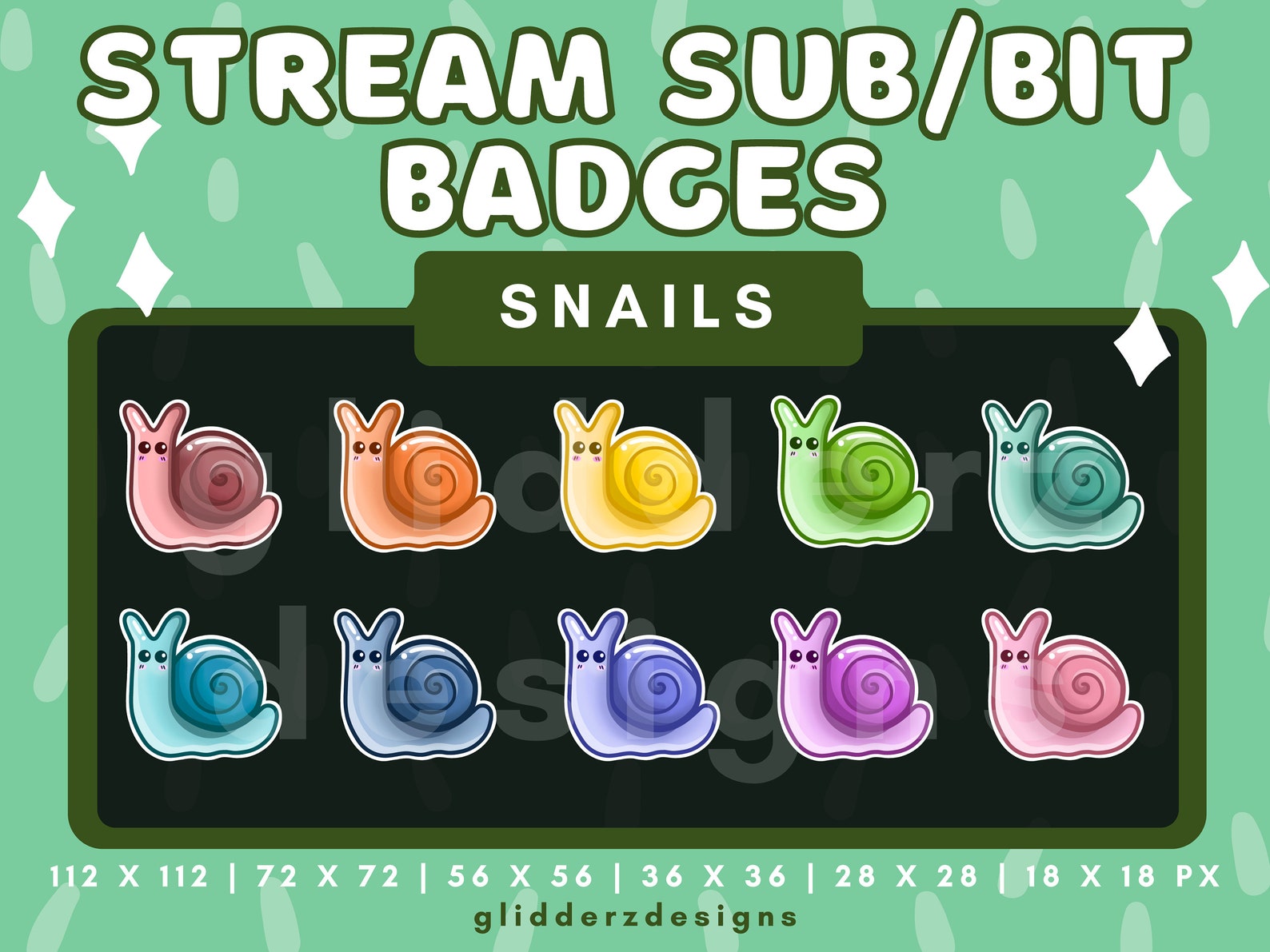 Snail Sub Badge Twitch Snail Stream Badge Snail Badge - Etsy