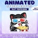 Cat Eating Popcorn Animated Emote | Cat Popcorn Animated Twitch Emote ...