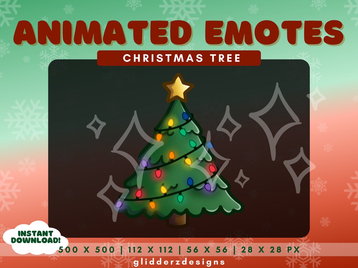 Christmas Tree ANIMATED Twitch Emote Christmas Tree Twitch - Etsy