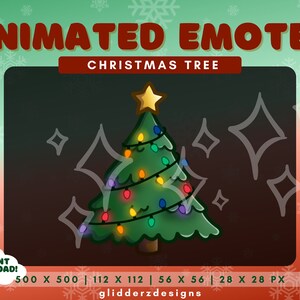 Christmas Tree ANIMATED Twitch Emote Christmas Tree Twitch - Etsy