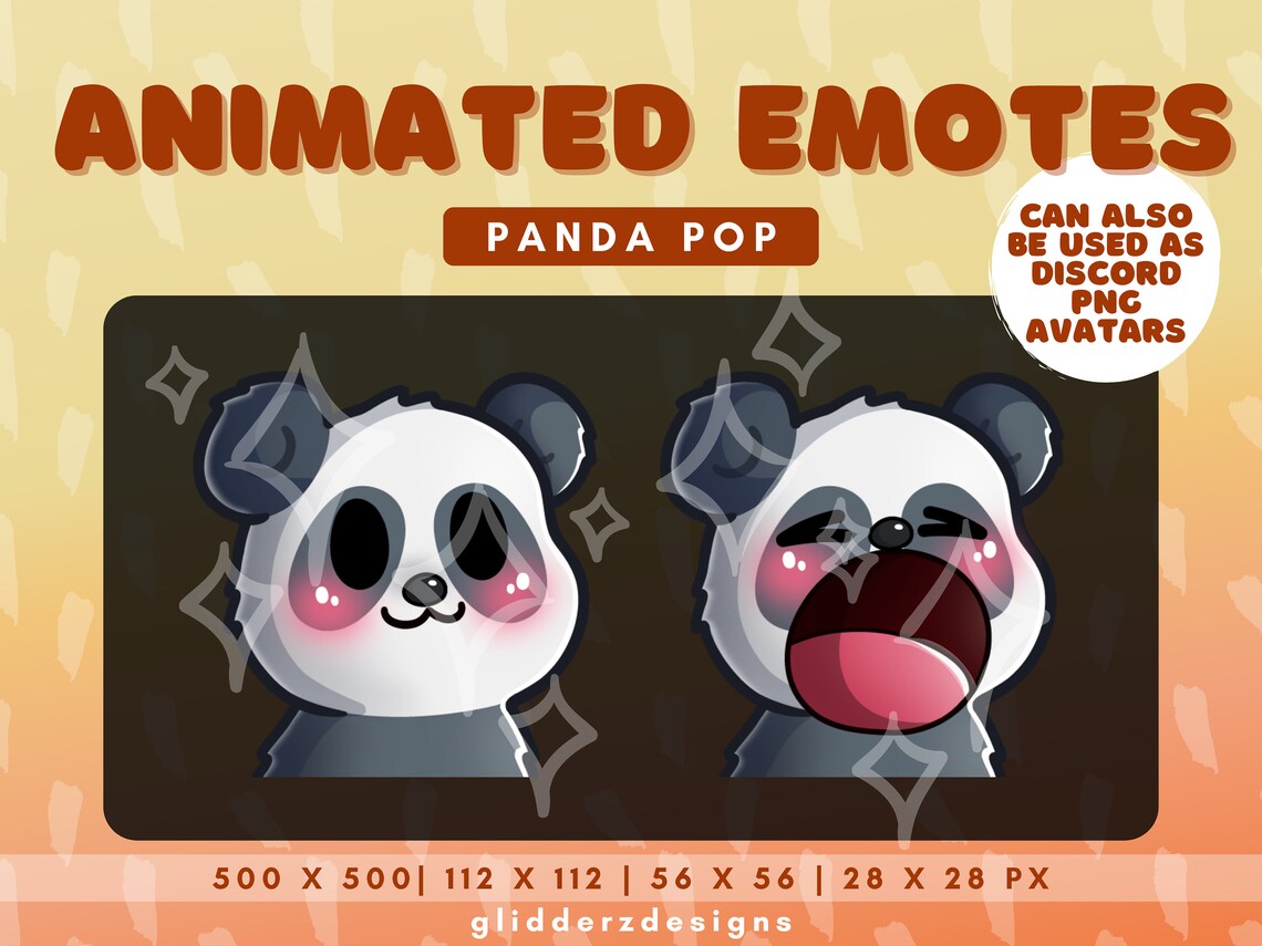 Panda Pop Animated Emote | Pop Cat Twitch Emote Animated | Panda Pop ...
