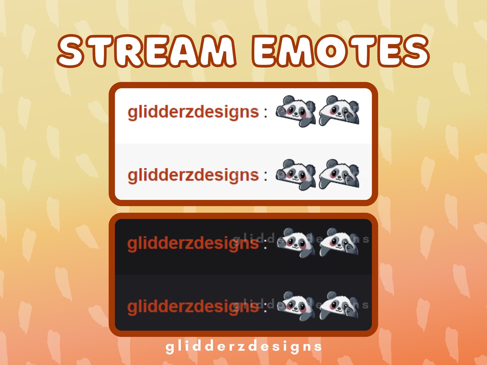 Panda Bongo Emote Panda Bongo Animated Emote Bongo Twitch - Etsy