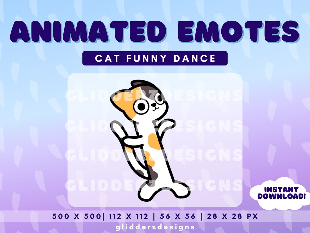 Cat Dance Twitch Emote Animated Calico Cat Animated Emotes Calico Cat ...