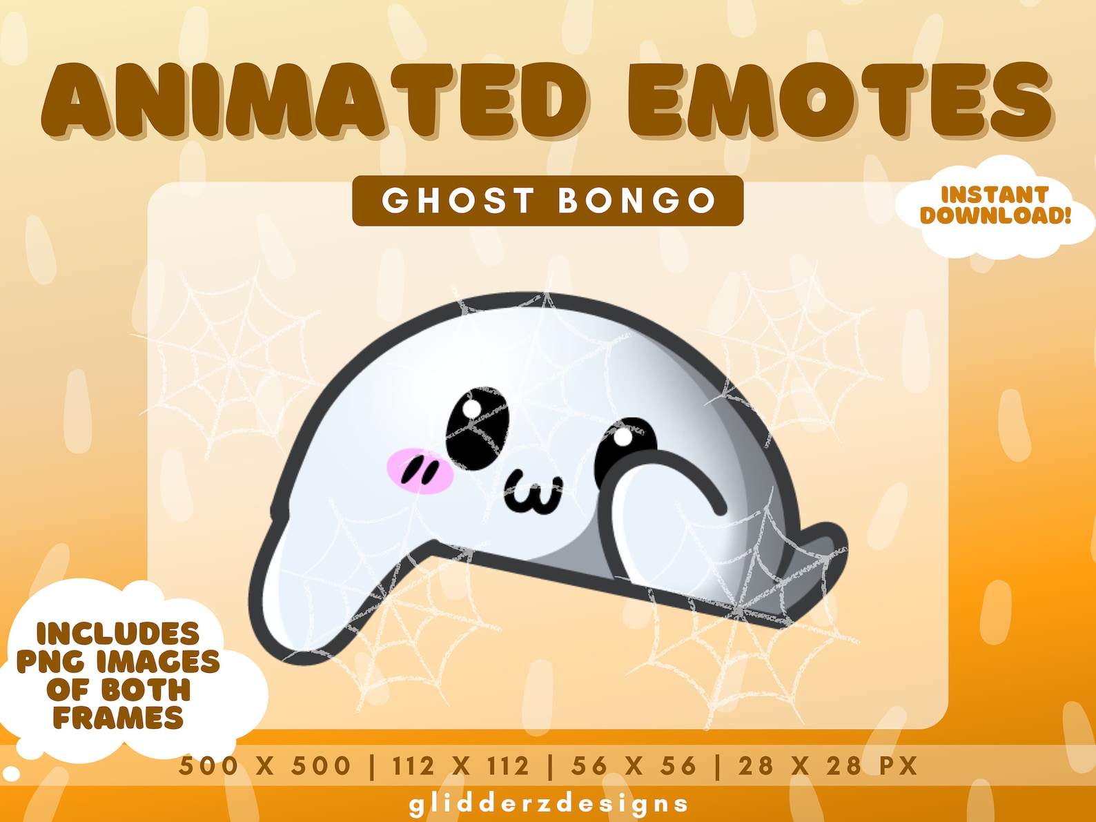 Ghost Bongo Emote Animated Ghost Bongo Animated Emote - Etsy