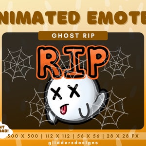 RIP Twitch Emote ANIMATED | Ghost Animated Emote RIP | Rip Animated ...