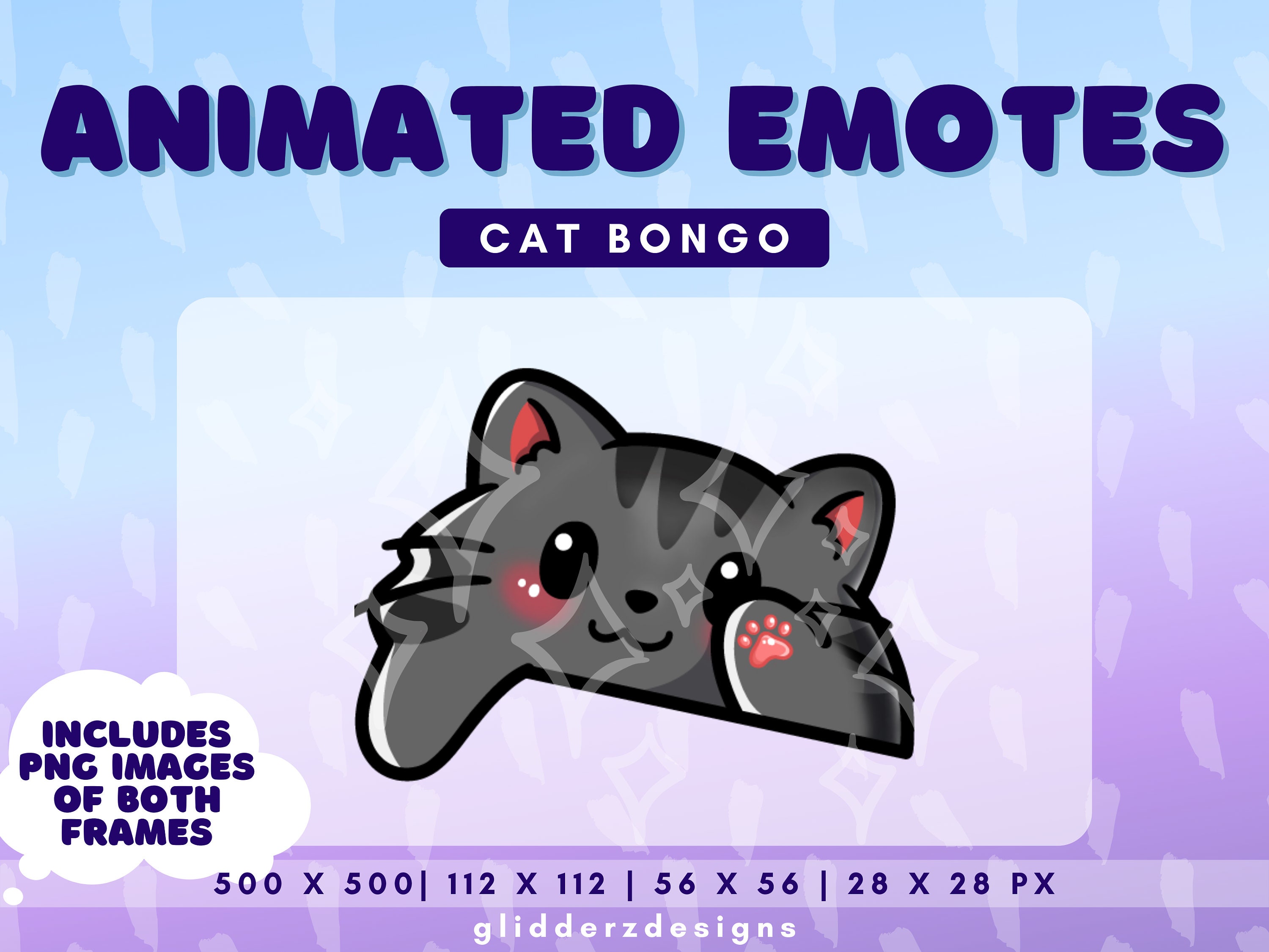 Animated Bongo Cat Twitch Emote Bongo Cat Animated Emote - Etsy