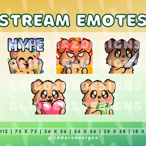 Golden Retriever Emote Jumbo Pack 1 | 20 Tan Dog Twitch Emotes | Yellow ...